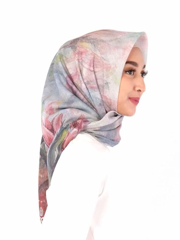 Hijab Kerudung Jilbab Scarf The Tulips Bunga Tulip Able Art – handycapables
