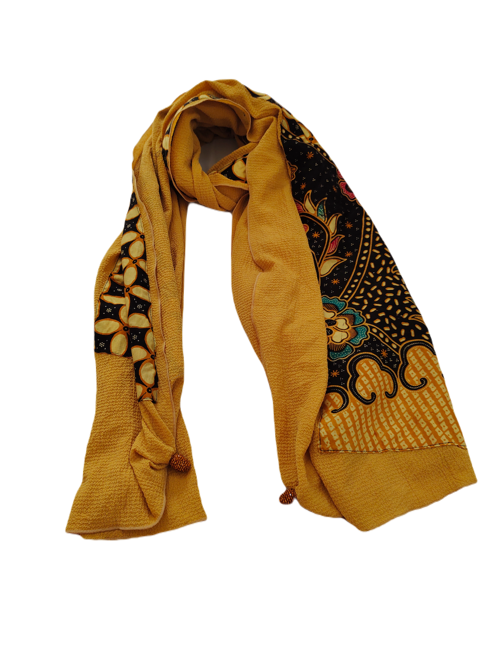 Selendang Batik Pasmina Persegi Panjang Scarf Leher Patchwork Crepe ...