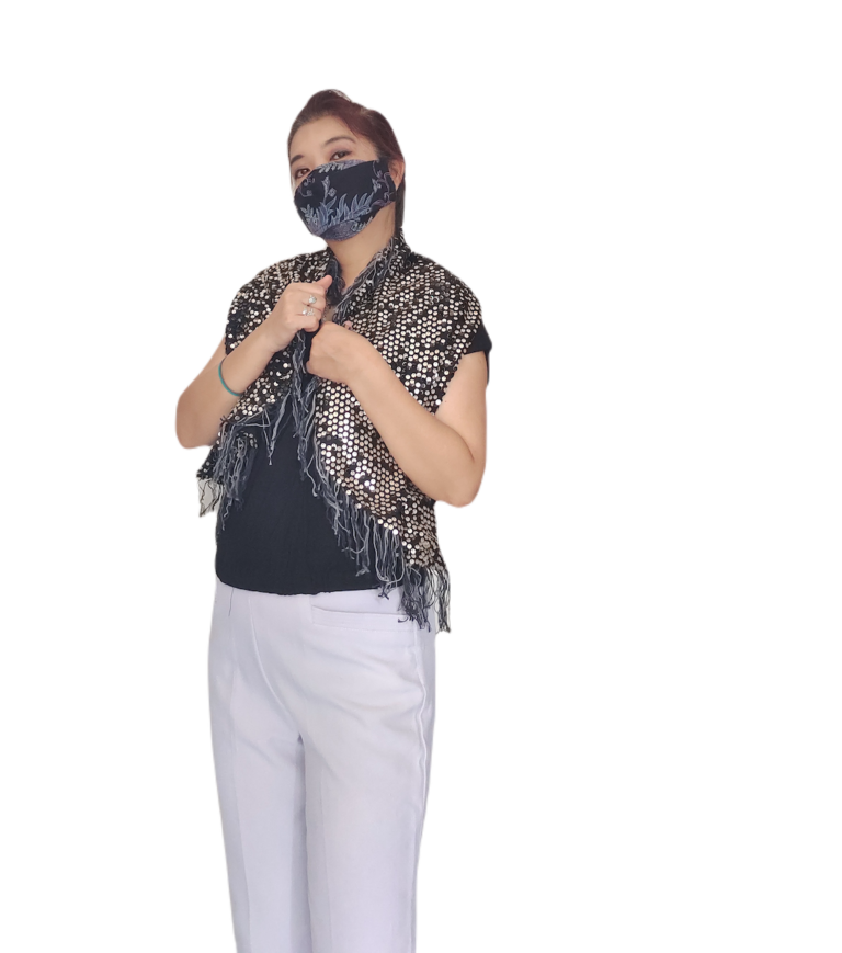 Syal Pesta Segitiga Syal Korea Scarf Leher Hitam Syal Bali Gesyal ...